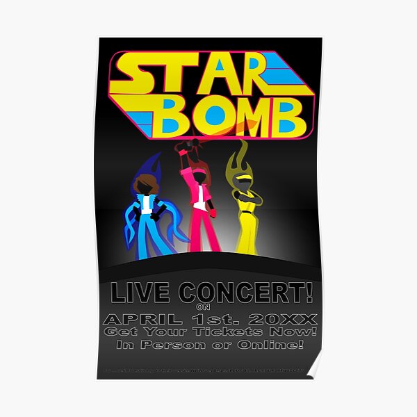 "StarBomb Fake Poster" Poster by TheNothin10 | Redbubble