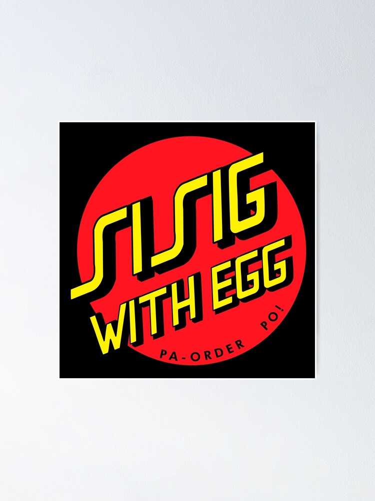 "SISIG WITH EGG FILIPINO FOOD LOGO" Poster for Sale by aydapadi | Redbubble