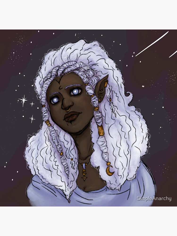 "Elven Seer" Sticker for Sale by SimpleAnarchy | Redbubble