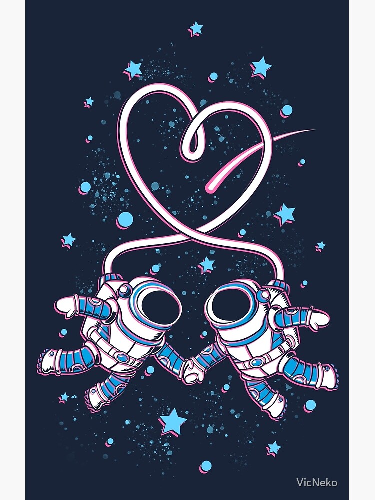 "Space Love" Greeting Card for Sale by VicNeko | Redbubble