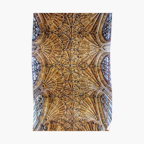 "Fan Vaulted Ceiling" Poster for Sale by InspiraImage | Redbubble