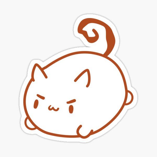 "Mischievous Cat GOGO NO.2" Sticker for Sale by B-BOOM | Redbubble