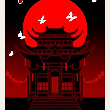 "Ghost City retro travel poster - TGCF" Art Board Print for Sale by ...
