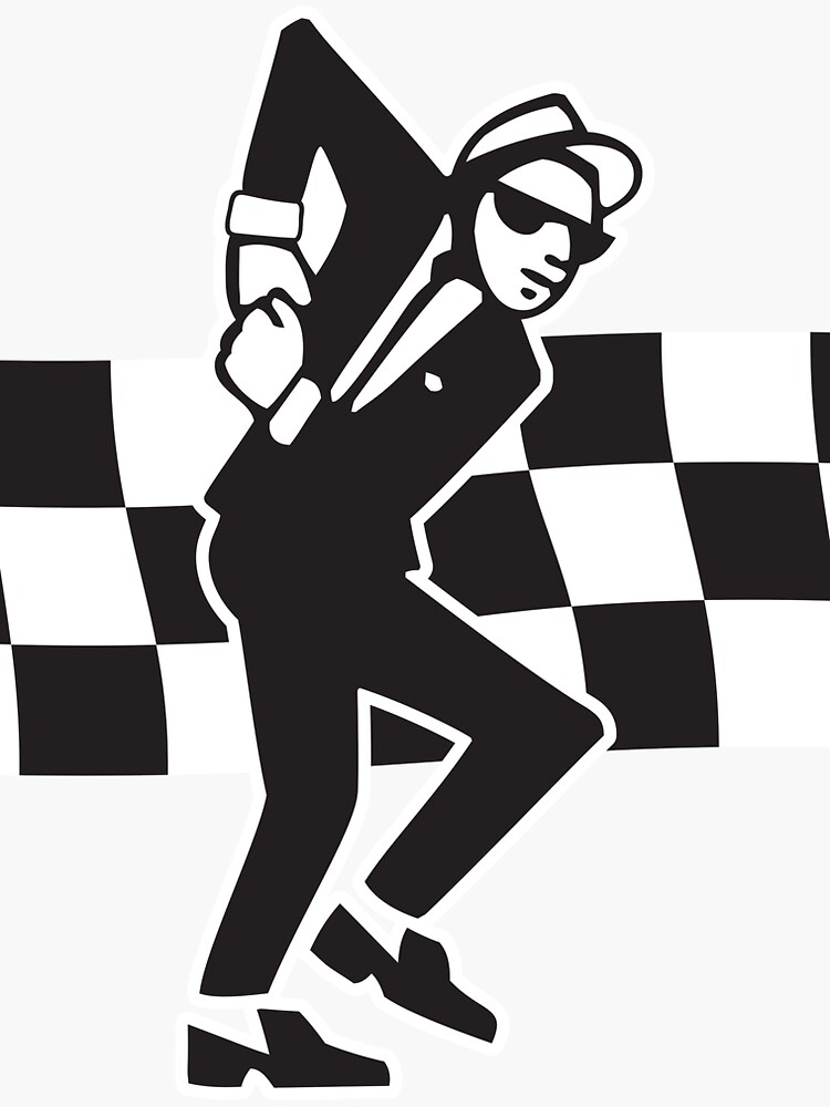 "2 Tone Dance" Sticker for Sale by retro-typo | Redbubble