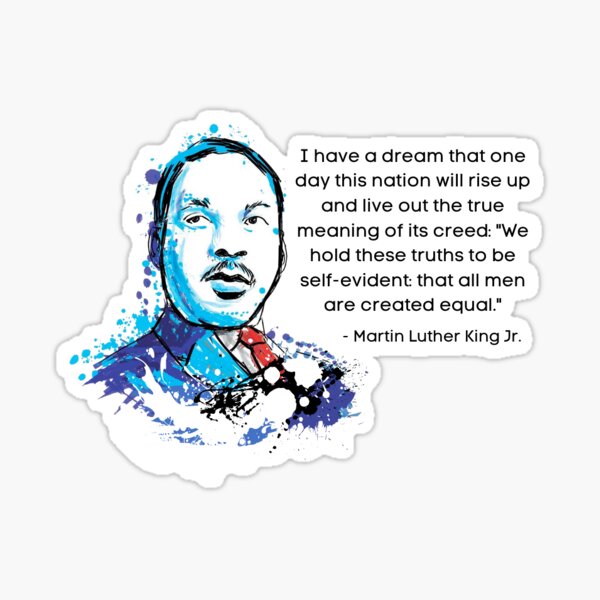 "Martin Luther King Sticker" Sticker by ksclarke25 | Redbubble