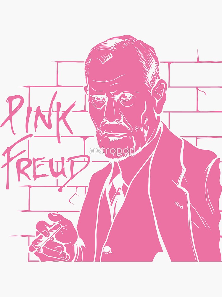 "Pink Freud Psychiatry" Sticker for Sale by astropop | Redbubble