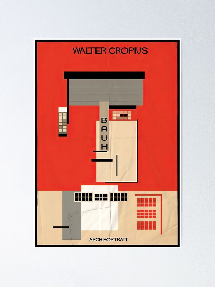 "Walter Gropius Archiportrait" Poster for Sale by 718berndlowe | Redbubble