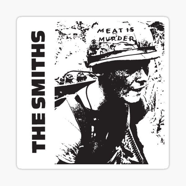 Meat Is Murder The Smiths Album Cover Screenprinted Sticker For Sale By Ameliav2002 Redbubble