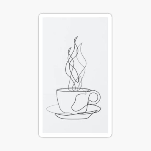 "Hot coffee" Sticker by BMDesigneleven | Redbubble