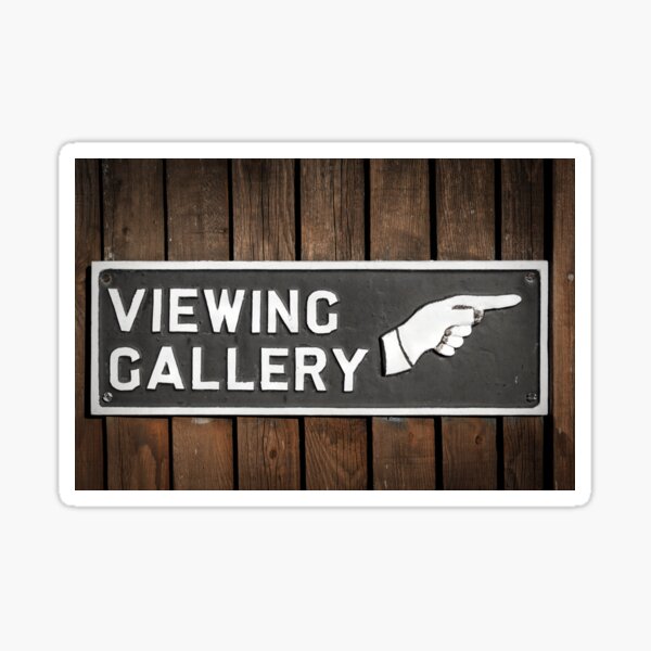 "Viewing Gallery" Sticker by JEZ22 | Redbubble
