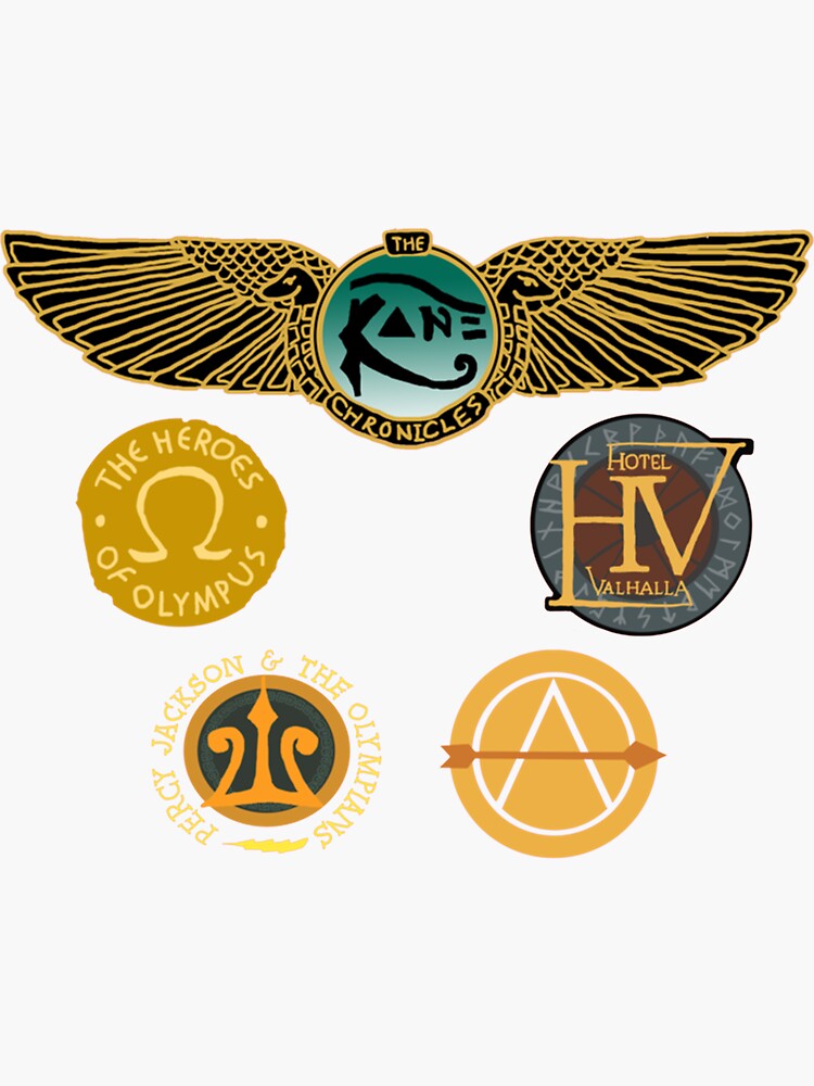 "Rick Riordan Logo, Logo of Rick Riordan" Sticker by KrestonCross ...