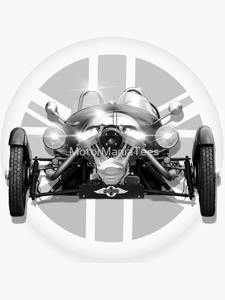 "Gorgeous Morgan Three Wheeler " Sticker for Sale by MotorManiaTees ...