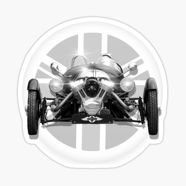 "Gorgeous Morgan Three Wheeler " Sticker for Sale by MotorManiaTees ...