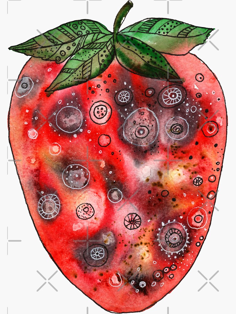 "Scary berry" Sticker by TatianaAltati | Redbubble