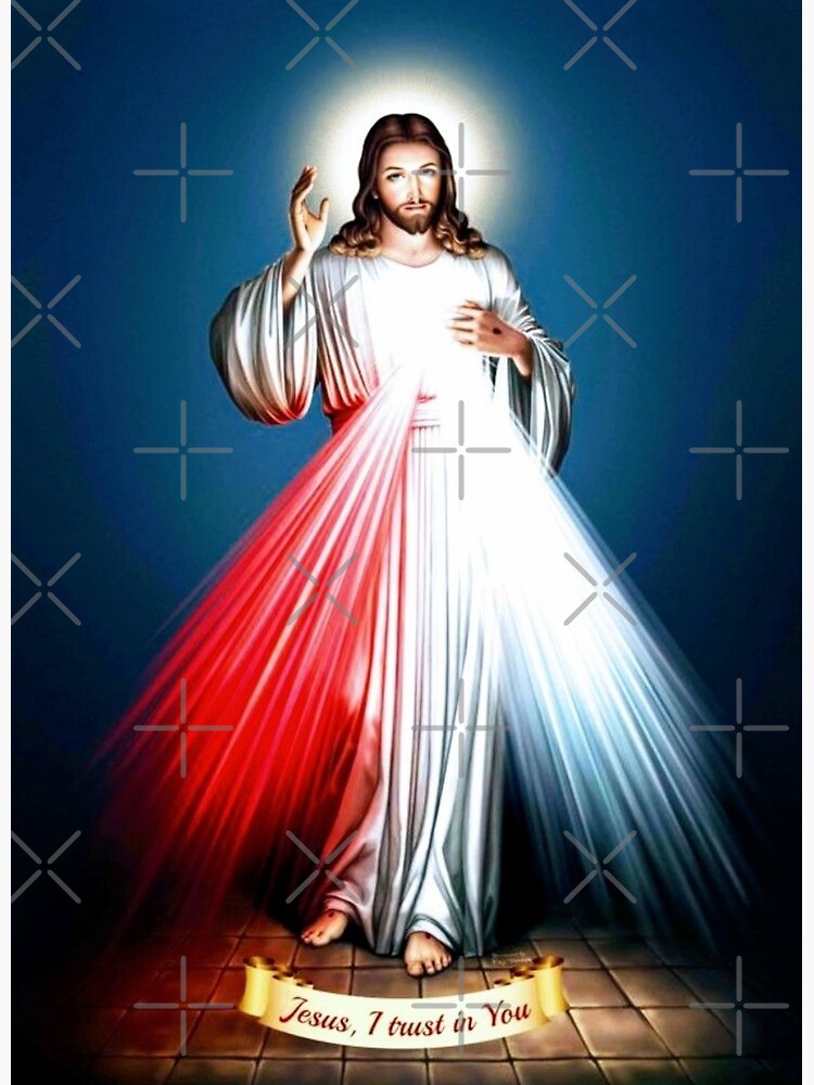 "Jesus I trust in You, Saint Faustina, Divine Mercy" Poster for Sale by ...