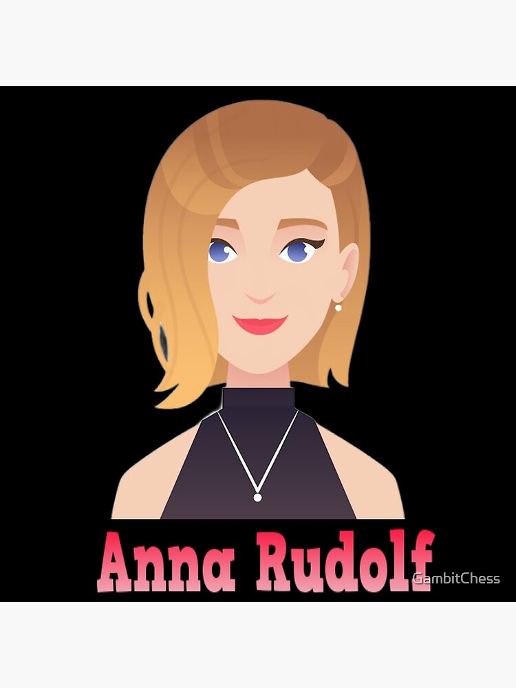 "Anna Rudolf Cartoon" Poster for Sale by GambitChess | Redbubble