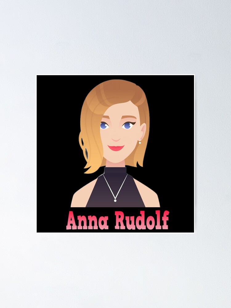 "Anna Rudolf Cartoon" Poster for Sale by GambitChess | Redbubble