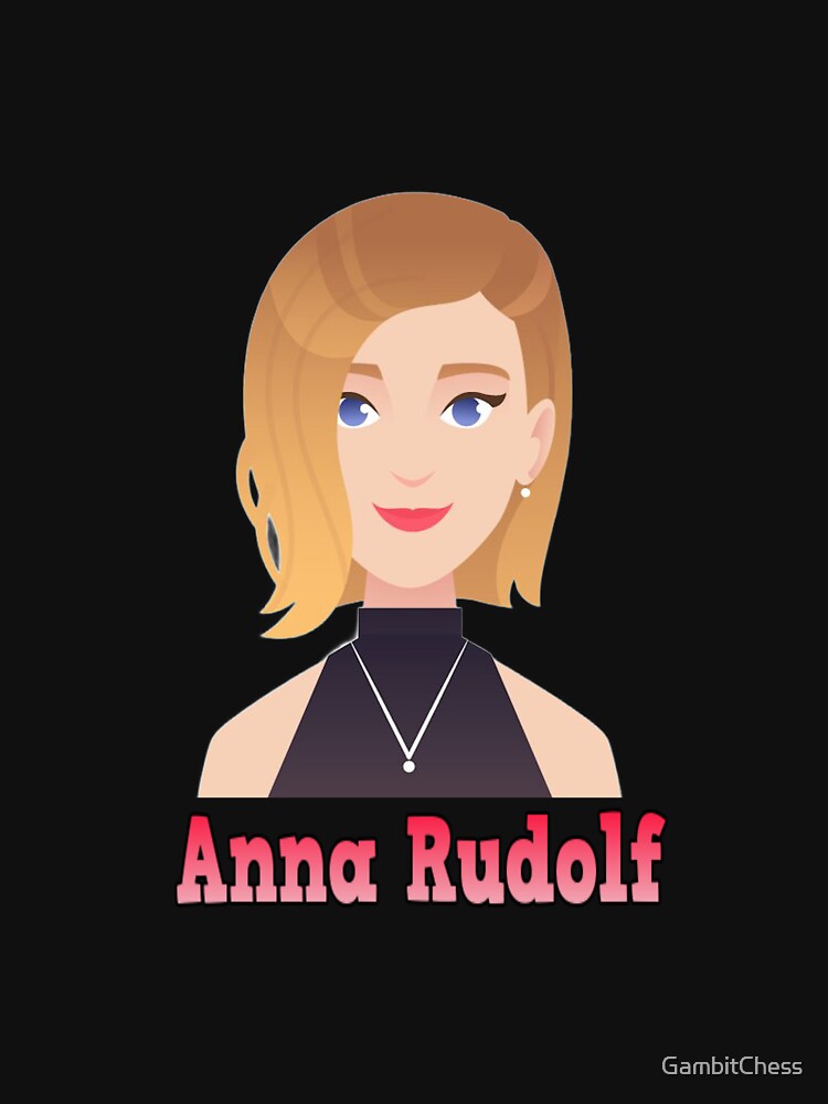 "Anna Rudolf Cartoon" T-shirt by GambitChess | Redbubble