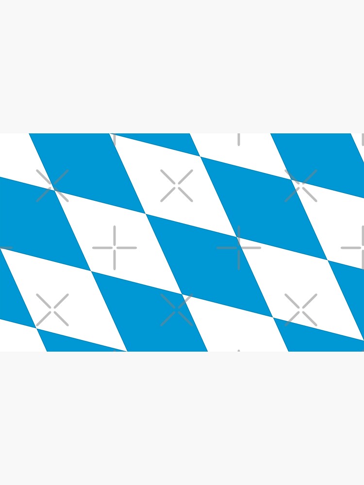 "Flag of Bavaria (Lozenge Style)" Poster for Sale by Freihalt | Redbubble