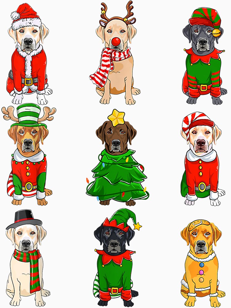 Christmas Dudley Labrador Leggings Merch & Gifts for Sale | Redbubble