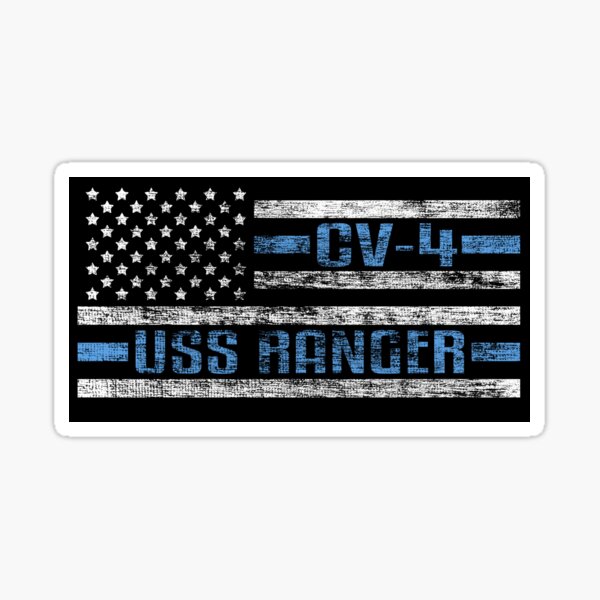 "USS Ranger CV-4 US Aircraft Carrier #1494" Sticker for Sale by Rare ...
