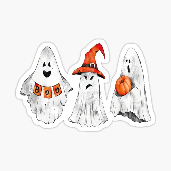 "sheet ghost boo" Sticker by Kall4art | Redbubble