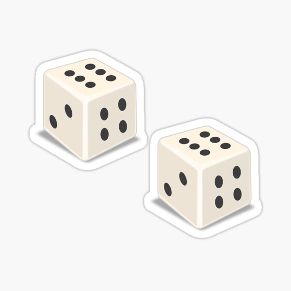 "Dice" Sticker by deanworld | Redbubble