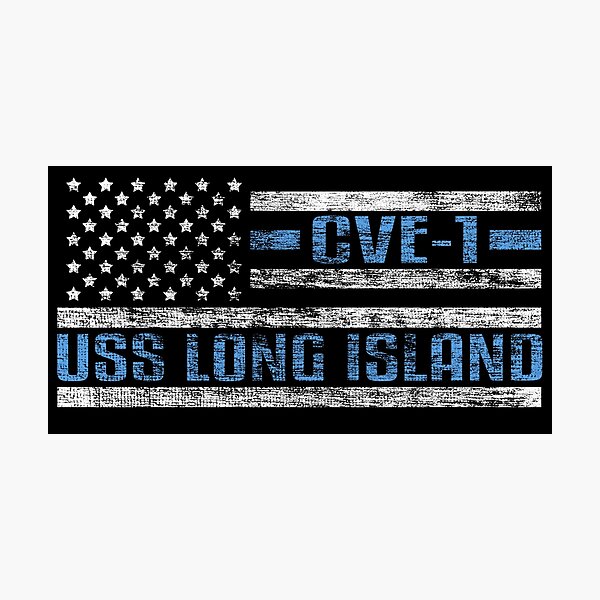 "USS Long Island CVE-1 US Escort Aircraft Carrier #1497" Photographic ...