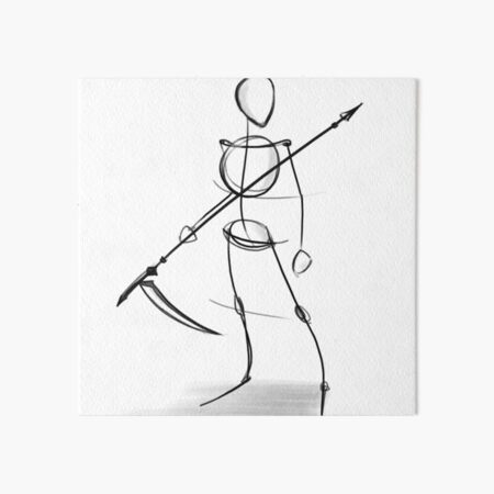 "Stick Figure" Art Board Print for Sale by Hachikogo | Redbubble
