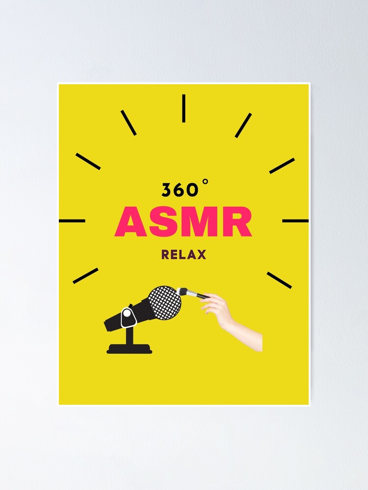 "ASMR 360 - Brushing Sounds " Poster for Sale by ASMRshop | Redbubble
