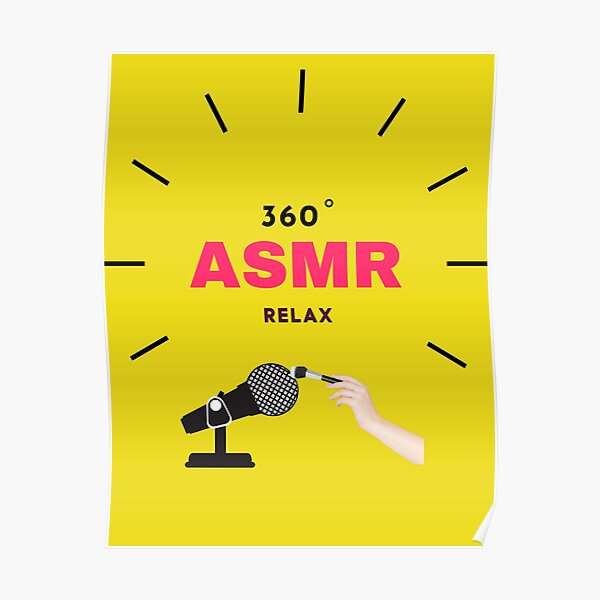 "ASMR 360 - Brushing Sounds " Poster for Sale by ASMRshop | Redbubble