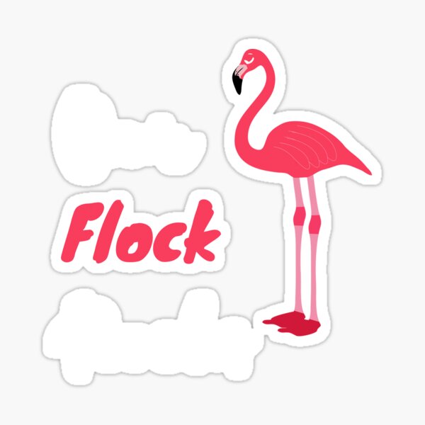 "Our Flock Rocks T-Shirt" Sticker for Sale by Ayoublab | Redbubble