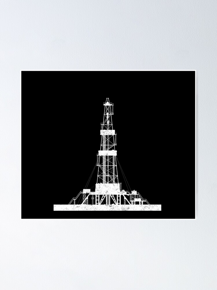 "Oilfield Driller Drilling Rig" Poster for Sale by Blok45 | Redbubble