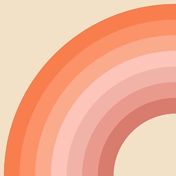 "Pink and orange retro style rainbow" Poster for Sale by BattaAnastasia ...