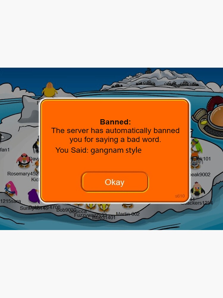 "gangnam style club penguin Sticker" Sticker by AlexanderTeutsc | Redbubble