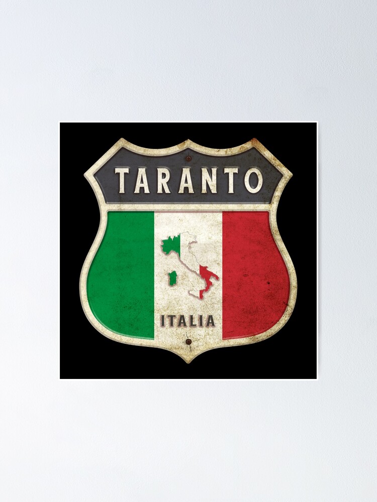 "Taranto Italy coat of arms flags design" Poster for Sale by Rocky2018 ...
