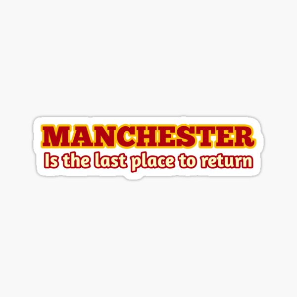 "Find your love in manchester" Sticker for Sale by JCNdesign | Redbubble