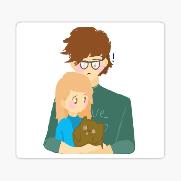 "Lovers cuddling together" Sticker for Sale by NebulaSpace | Redbubble