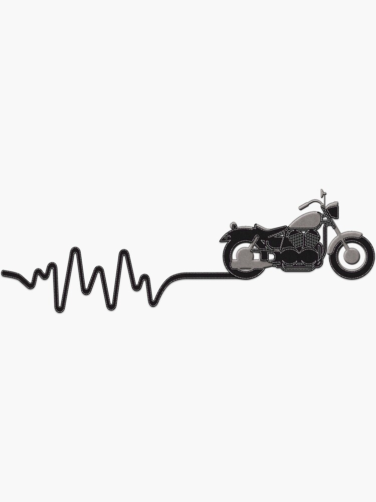 "Motorcycles beat" Sticker by wanntracyw | Redbubble
