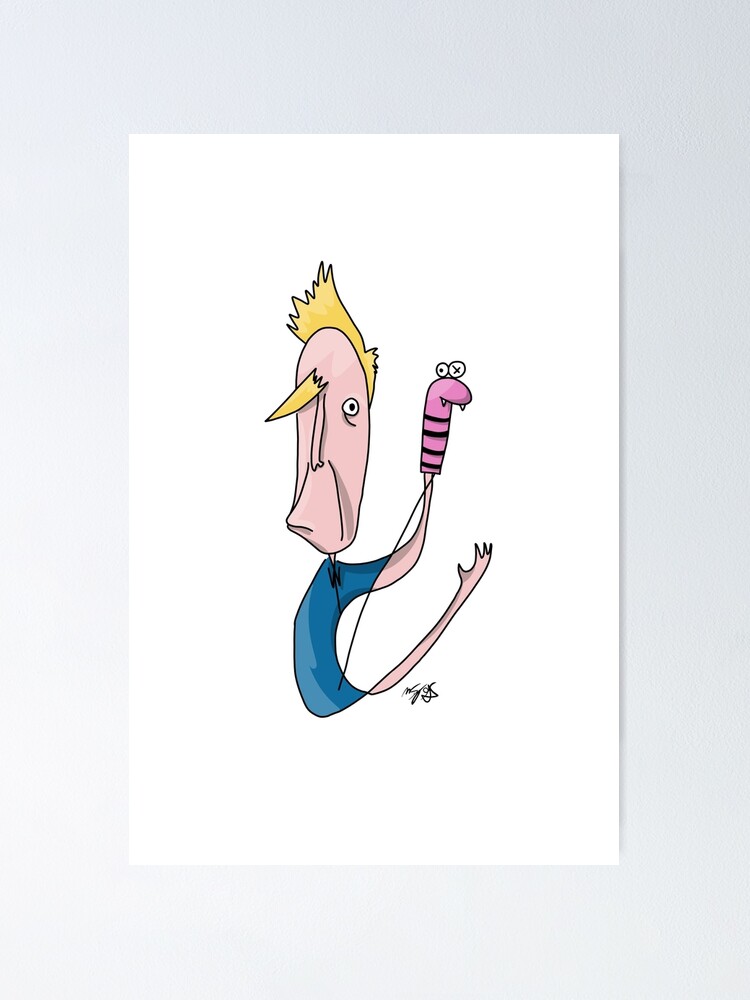 "Pink Puppet and puppeteer, Digital illustration" Poster for Sale by ...