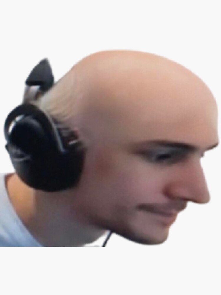 "xQc Balding" Sticker for Sale by Evazucc | Redbubble