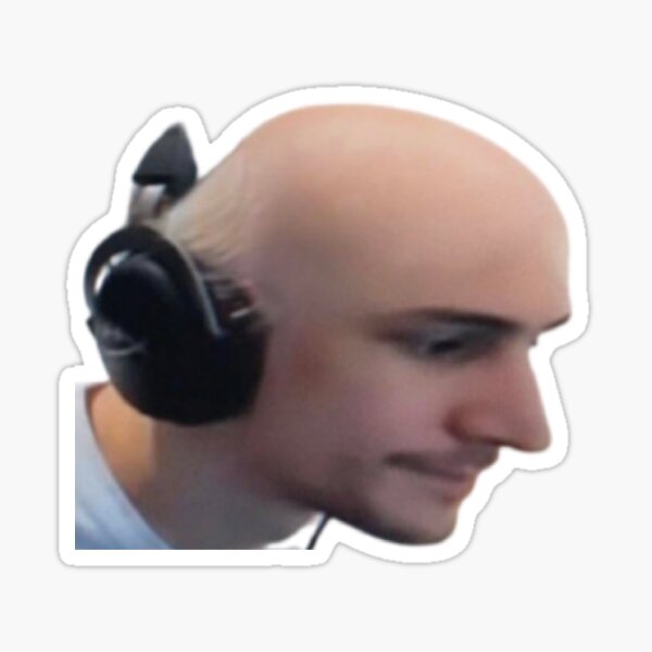 "xQc Balding" Sticker for Sale by Evazucc | Redbubble