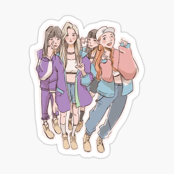 "exid lady " Sticker by baobeejun | Redbubble