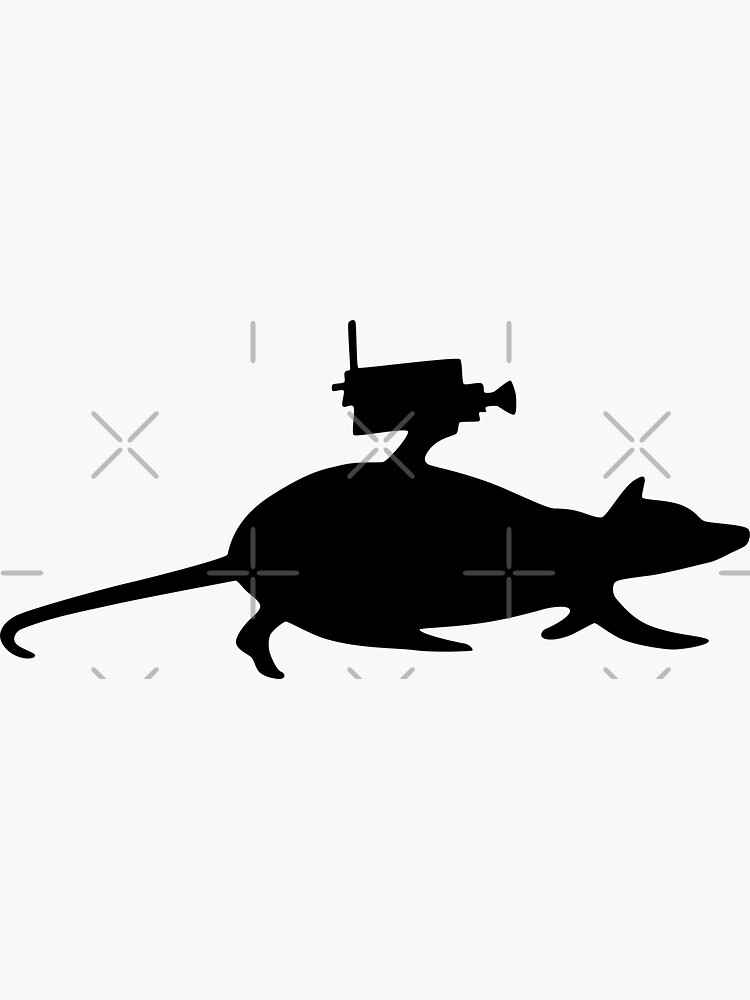 Banksy Rat Video Sticker For Sale By Ifdesigngroup Redbubble