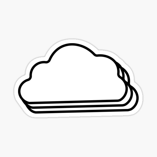 "Minimalist little cloud" Sticker for Sale by Gemstone-design | Redbubble