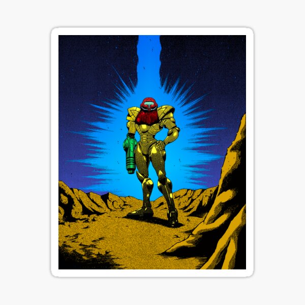 "metroid" Sticker by watolo | Redbubble