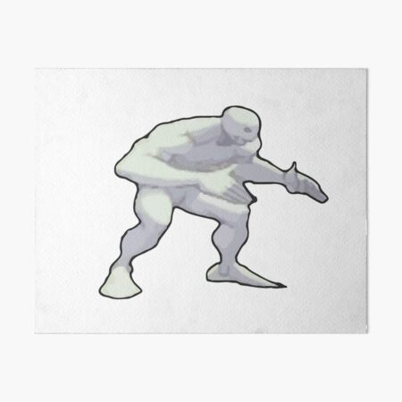 "white bug dancing meme" Art Board Print by srcocotero | Redbubble