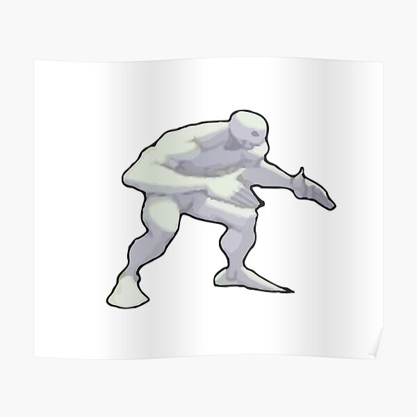 "white bug dancing meme" Poster by srcocotero | Redbubble