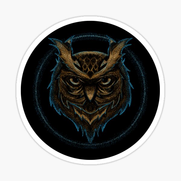 "Owl illustration " Sticker by Slavic1991 | Redbubble