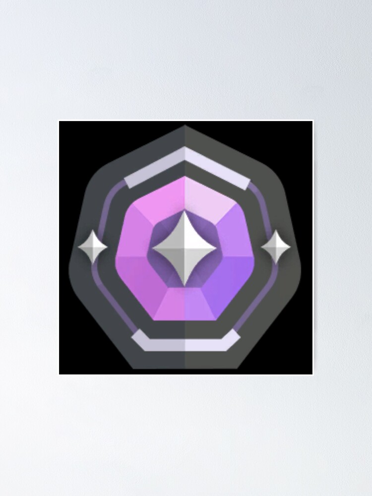 "Diamond 3 Rank" Poster for Sale by Krabstyx | Redbubble